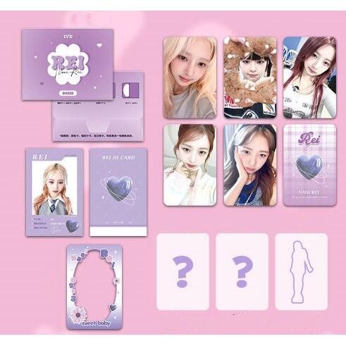 LIZ REI GAEUL YuJin LEESEO WONYOUNG IVE Kaji Card Collection Laser ...