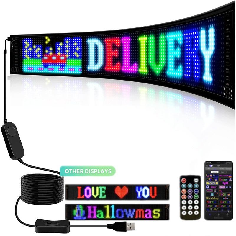 LED Matrix Pixel Panel with Bluetooth App Remote Control , Programmable ...