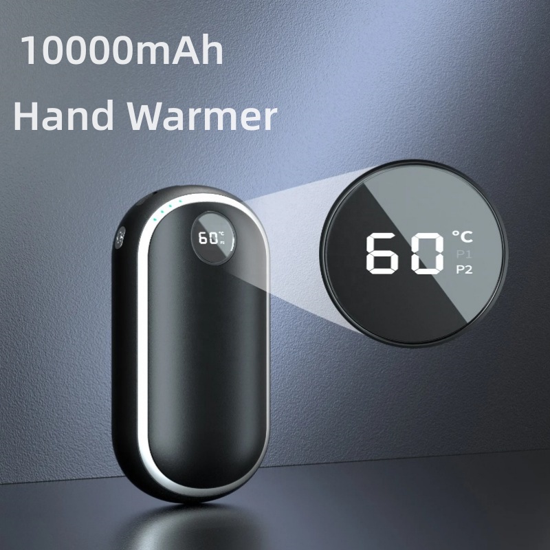 Portable Hand Warmer Mobile 10000mAh USB Rechargeable Hand Warmer with ...