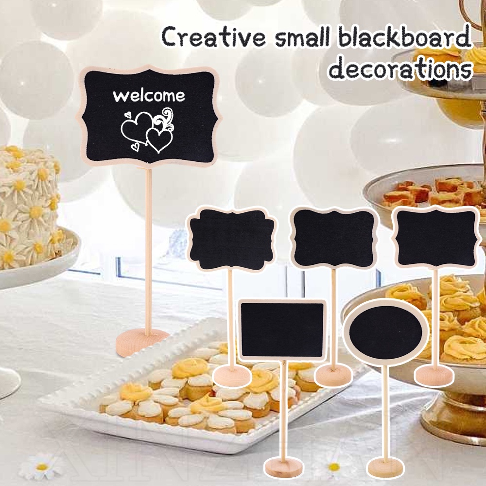 Creative Wood Message Board Display Stand - Blackboard with Bracket ...