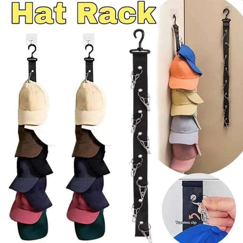 5pcs Nylon Storage Cap Hanging Rack with 8 Metal Clips Lava Doll ...