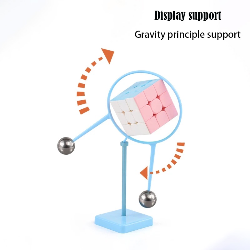 Gravity Principle Speed Cube Display Stand Rotating Magic Cube Display ...