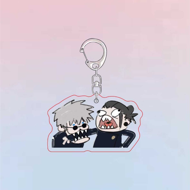Geto Suguru Gojo Satoru Anime Keychain Women Jujutsu Kaisen Q Version ...