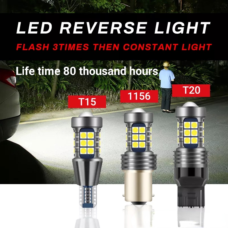 1PCS Car LED Reverse light 1156/P21W/1141 T15/W16W T20/7740/W21W Car ...