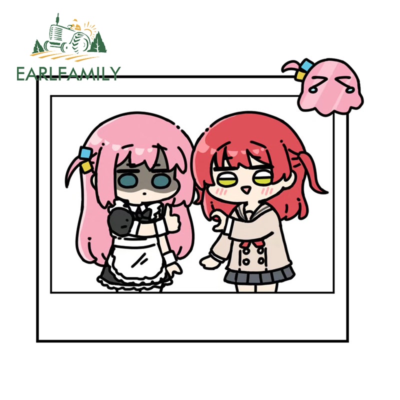 EARLFAMILY 13cm x 11.3cm Bocchi The Rock Gotoh Hitori Anime Car Sticker ...