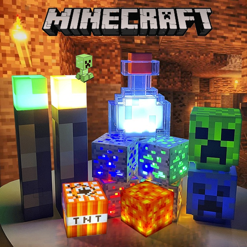 Minecraft Ore Mineral TNT Sound and Light Model Toys Game MC Creeper ...