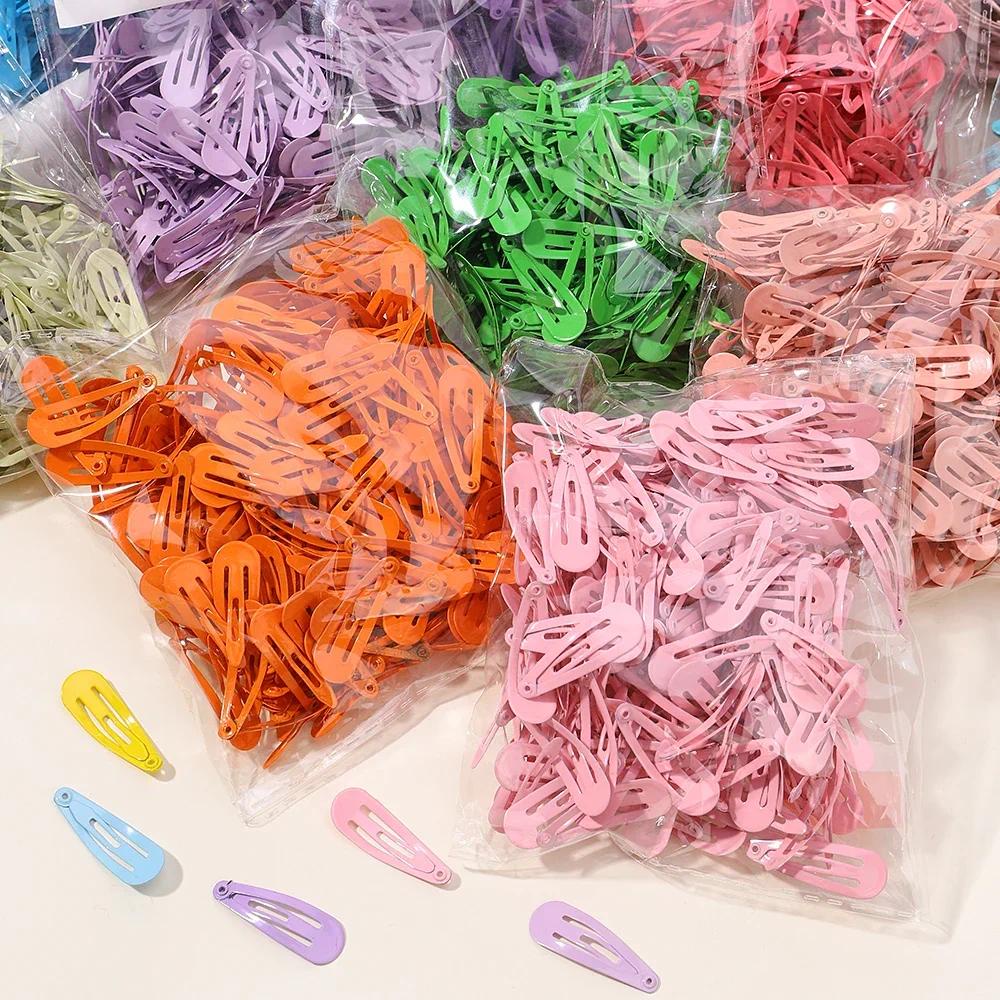 30Pcs/bag Girls Cute Mini Colorful Waterdrop Shape Hairpin Sweet Hair ...