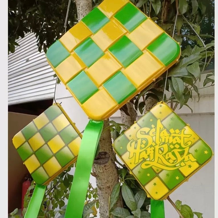 2025 Large Ketupat Raya Lamp Raya Aidilfitri Lamp 90cm Length Ramadan ...