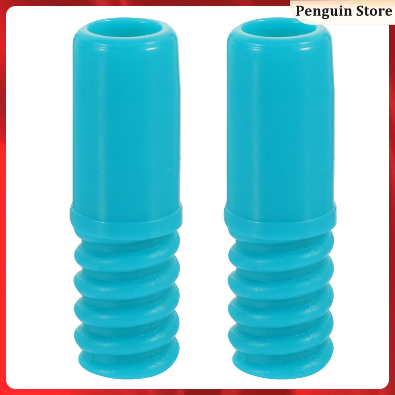 2 Pcs Handles Extendable Pole Threaded Tips Telescopic Rod Household ...