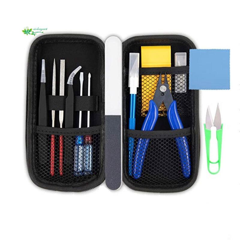 15 PCS Model Tools Kit Modeler Basic Tools Hobby Building Tools Kit for ...