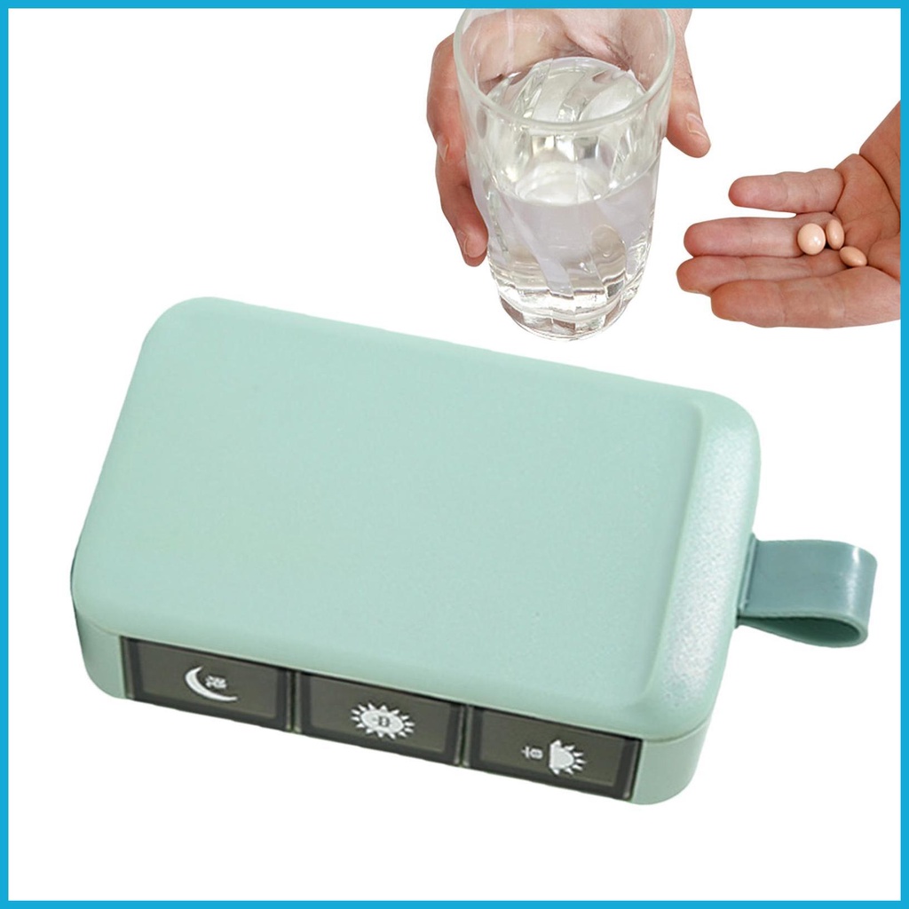 Daily Pill Container 3 Times-A-Day Medication Reminder Pill Containers ...