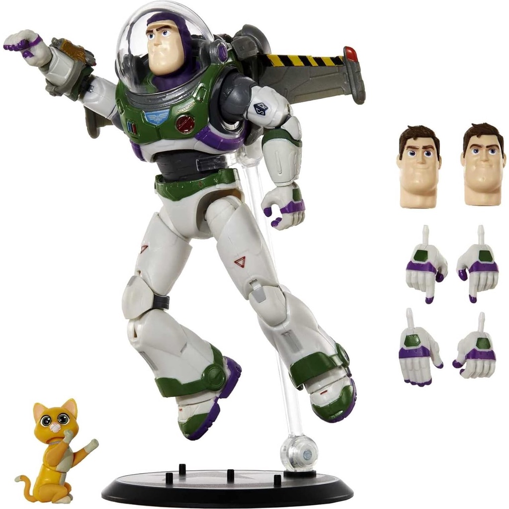 Mattel Lightyear Pixar Spotlight Series Buzz Lightyear & Sox, Jetpack ...