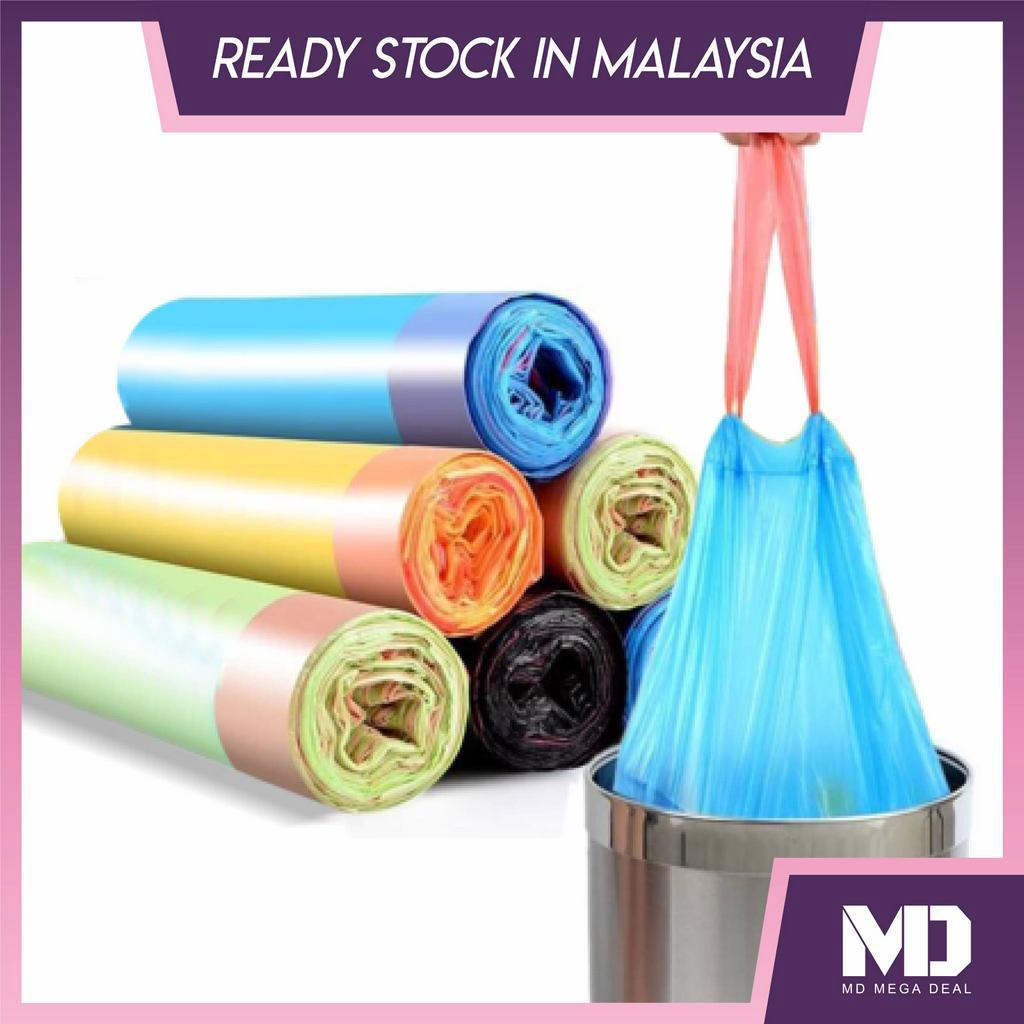 Garbage Bag Office Home Cleaning Trash Bags Dustbin with Rope (15pcs ...