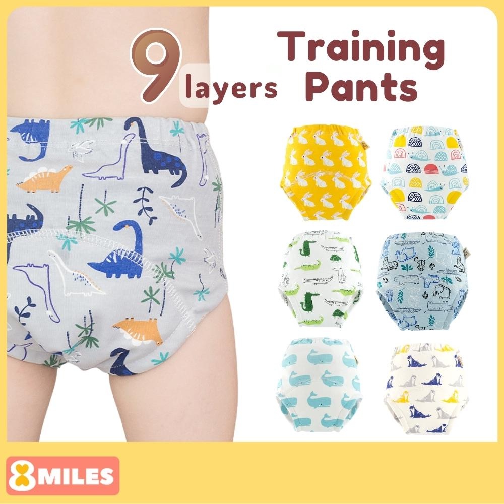 Baby Training Pants 9 Layers Cotton Toddler Potty Toilet Train ...