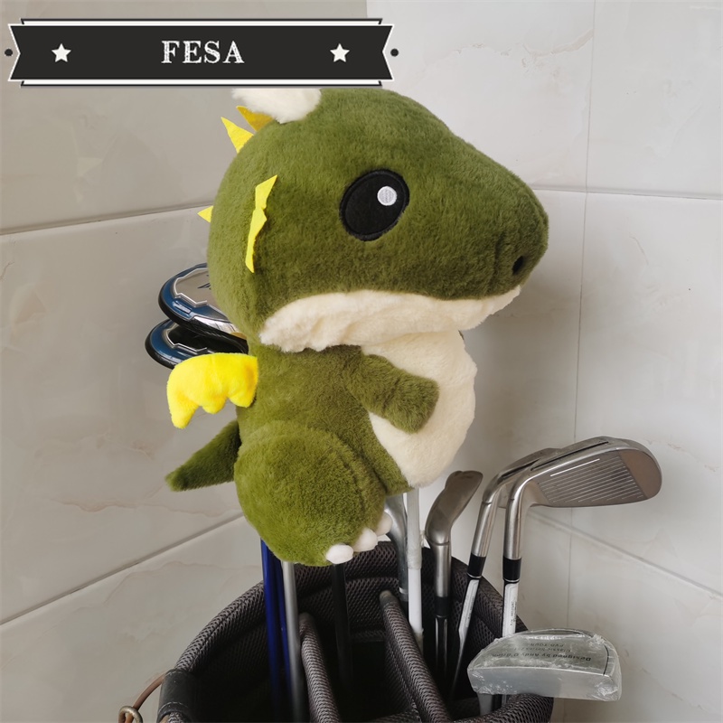 Small green dragon golf wood head covers 460cc driver fairway wood head ...