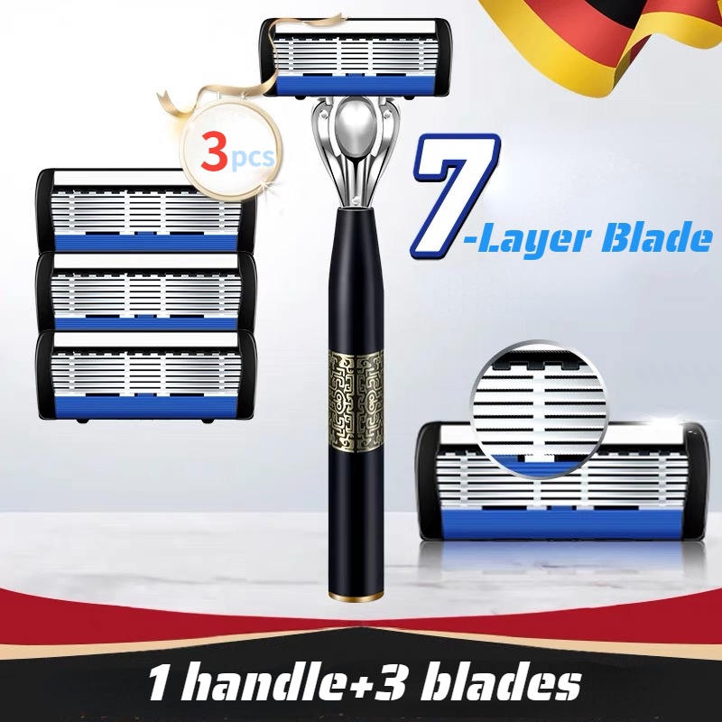 7-layer razor blade/men's safety razor/precision trimmer with ...