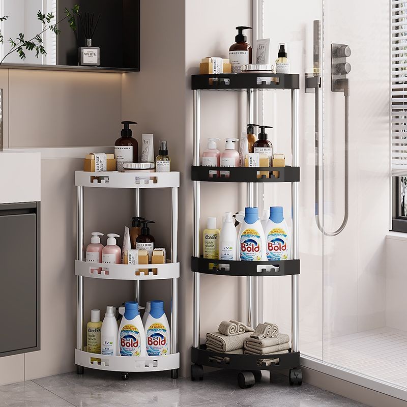 Bathroom corner rack, bathroom floor storage rack, toilet toiletries ...