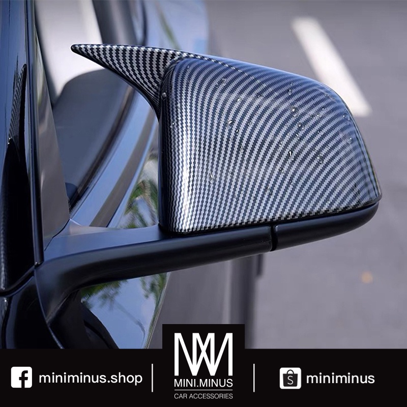 Tesla Model 3 / Y M4 Style Carbon Fiber Side Mirror Cover | Shopee ...