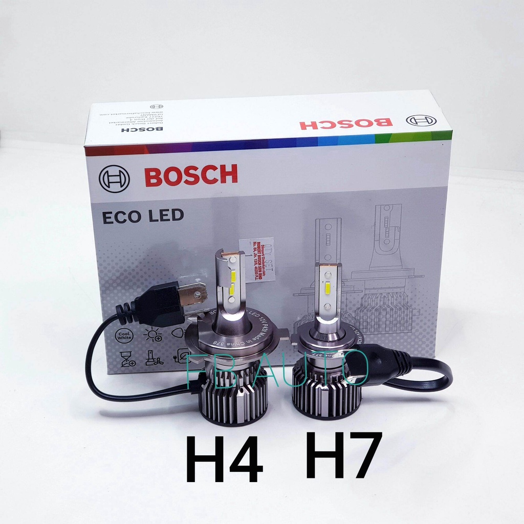 Bosch ECO LED 12V H4/H7 Headlight Bulb Cool White Upto 6500K With Built ...