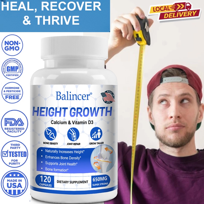 Height Growth - Height Growth - Calcium, Vitamin D3, Height Growth ...