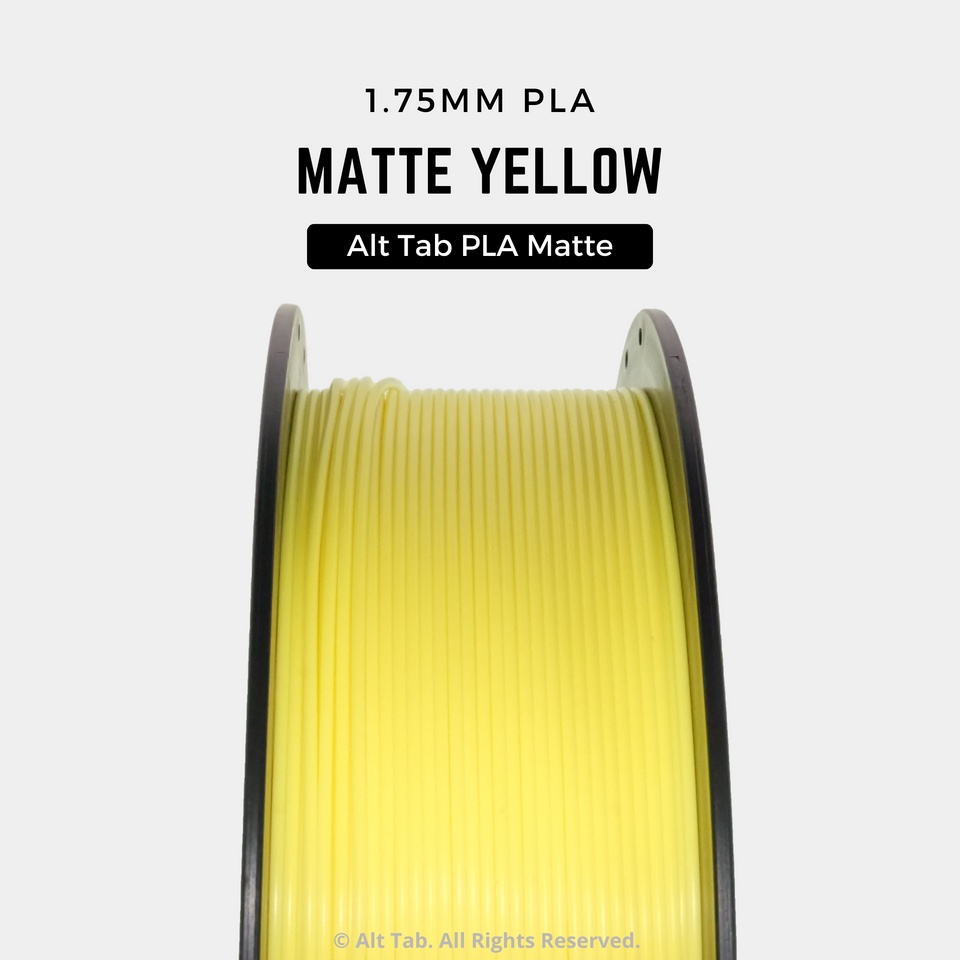 (Local Stock) Matte Yellow PLA Filament 1.75mm 1kg for 3D Printer ...