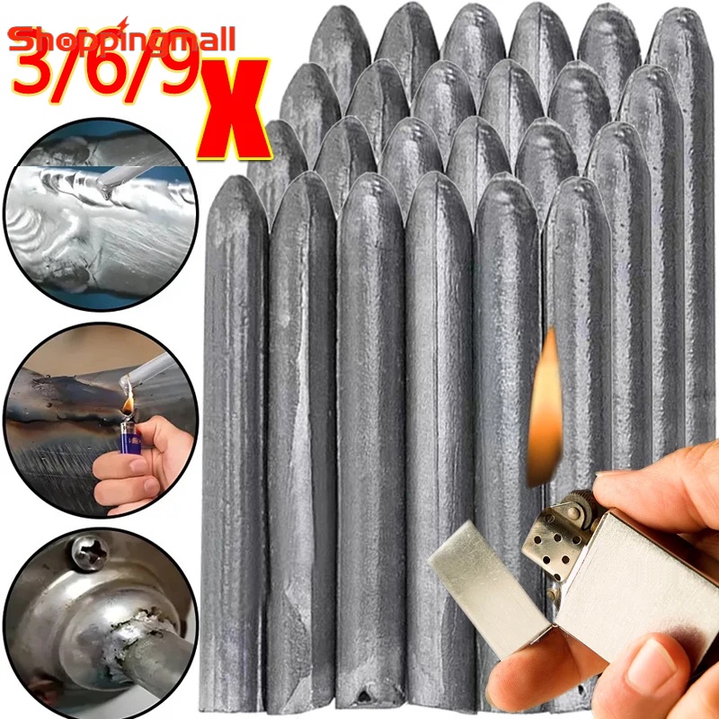 3/6/9/10Pcs Low Temperature Welding Rods Melt Copper Iron Stainless ...