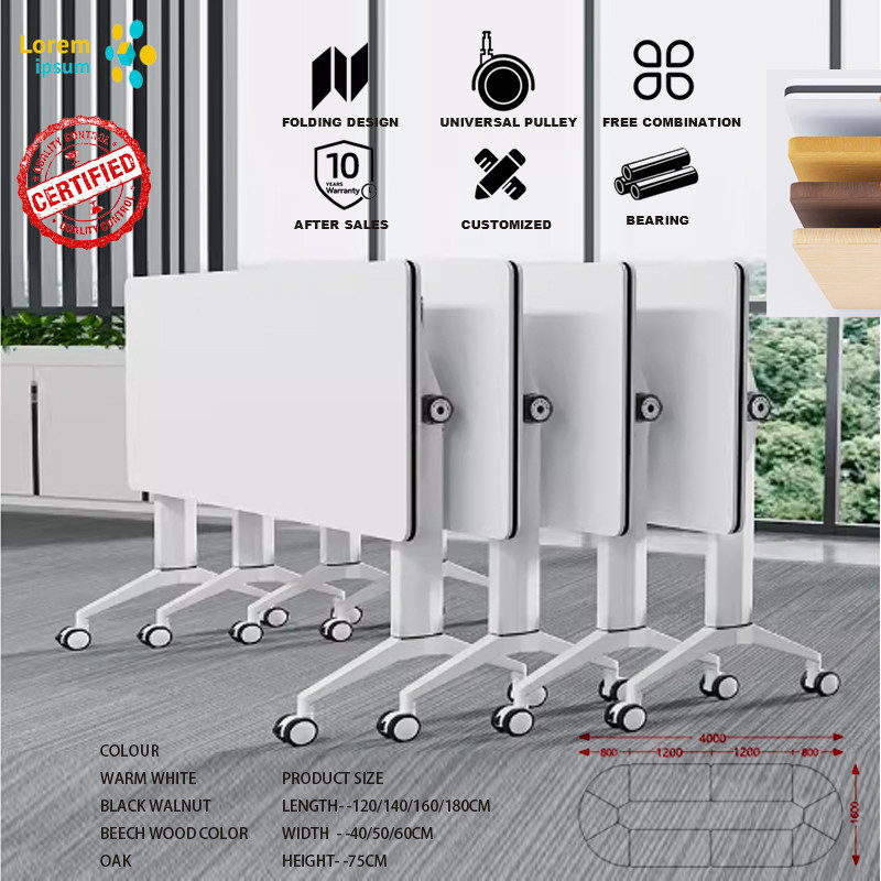 Foldable Table Desk Foldable Standing Desk Office Splicing Table with ...