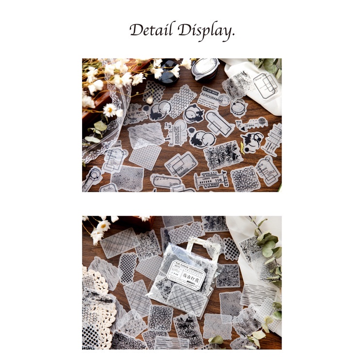ENWEI 40 Pcs [Nostalgic Memory Series] Vintage Journal Stickers Butter ...