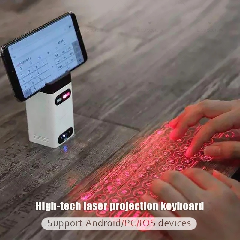 Virtual Laser Keyboard Bluetooth Wireless Projector Phone Keyboard For ...
