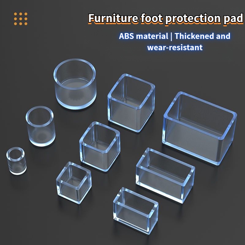 4pcs Transparent soft rubber furniture foot pads, rubber table and ...