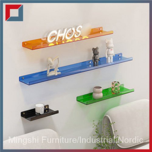 Acrylic shelf wall bookshelf wall-mounted acrylic display shelf TV ...
