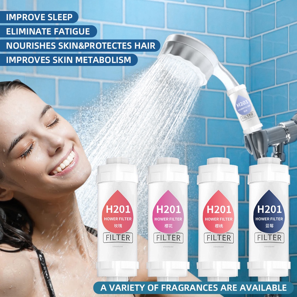H201 Vitamin Fragrance Shower Filter Shower Accessories Shower Head ...