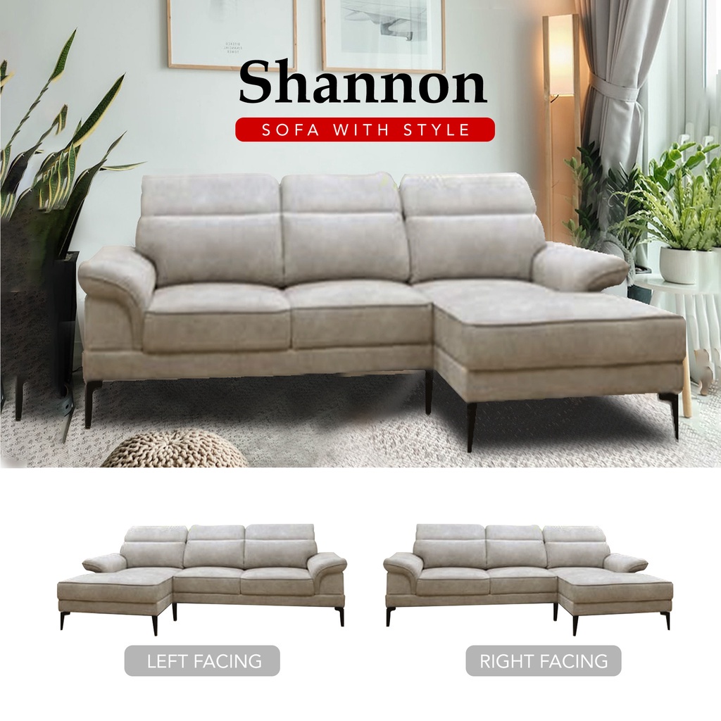 Shannon S6233 3 SEATER L SHAPE SOFA / UPHOLSTERY FABRIC (Free Delivery ...