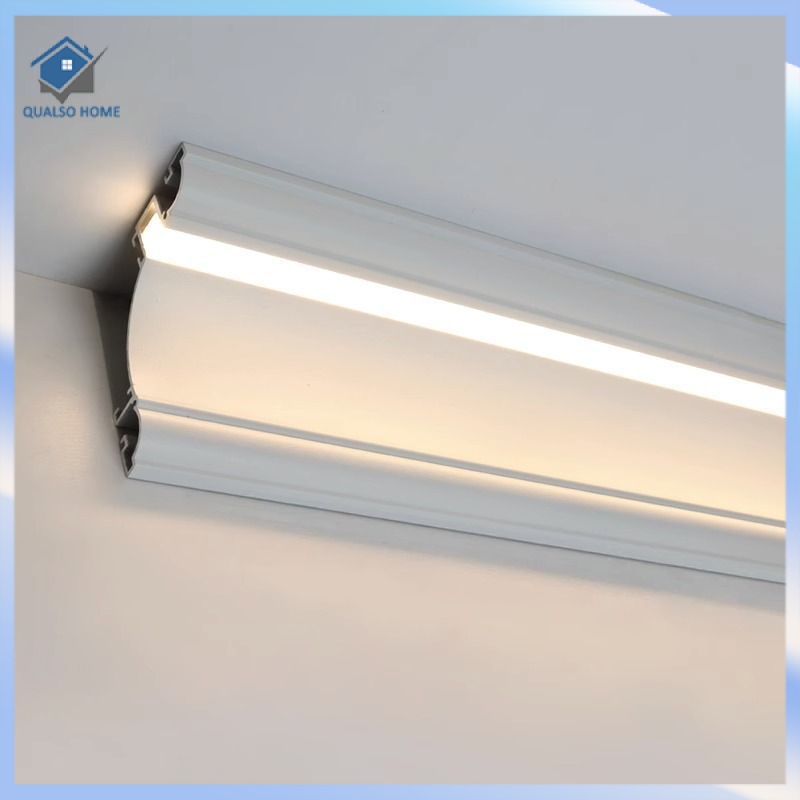 Living Room LED Luminous Crown Moulding Light Plaster Line Decorative ...