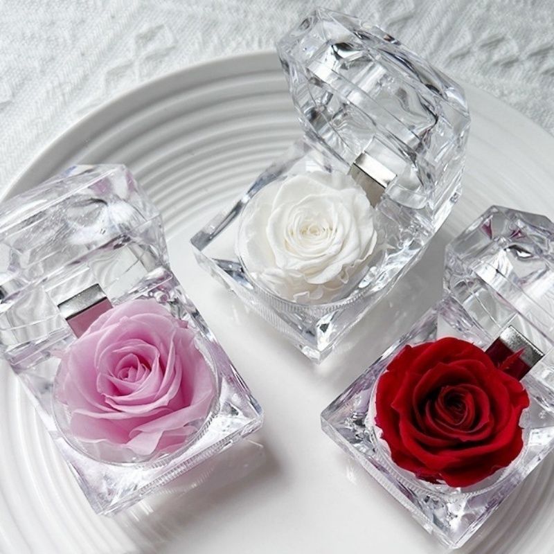 Eternal Real Flower Preserved Rose Valentine's Anniversary Mothers Day ...