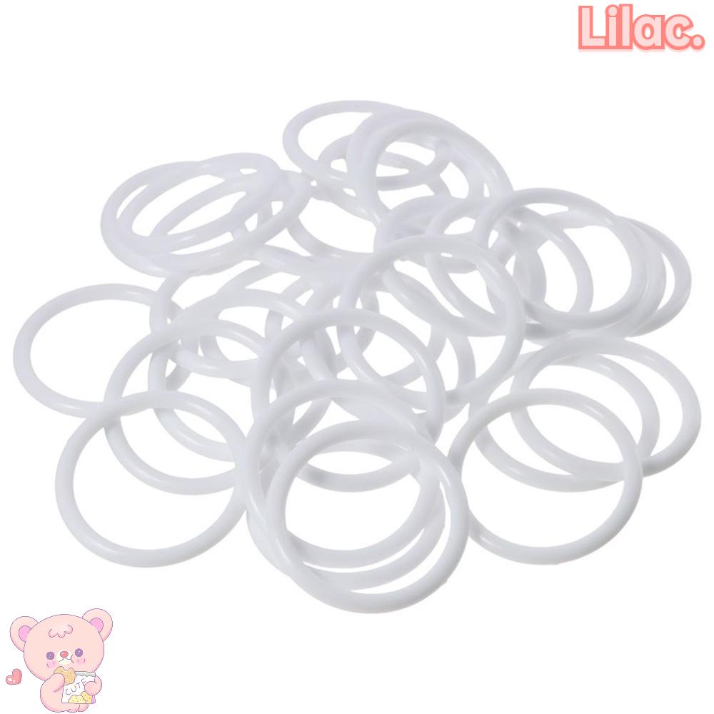 LILAC 30pcs Dreamcatcher Rings Hoops, 60mm Plastic White Rings Hoops ...