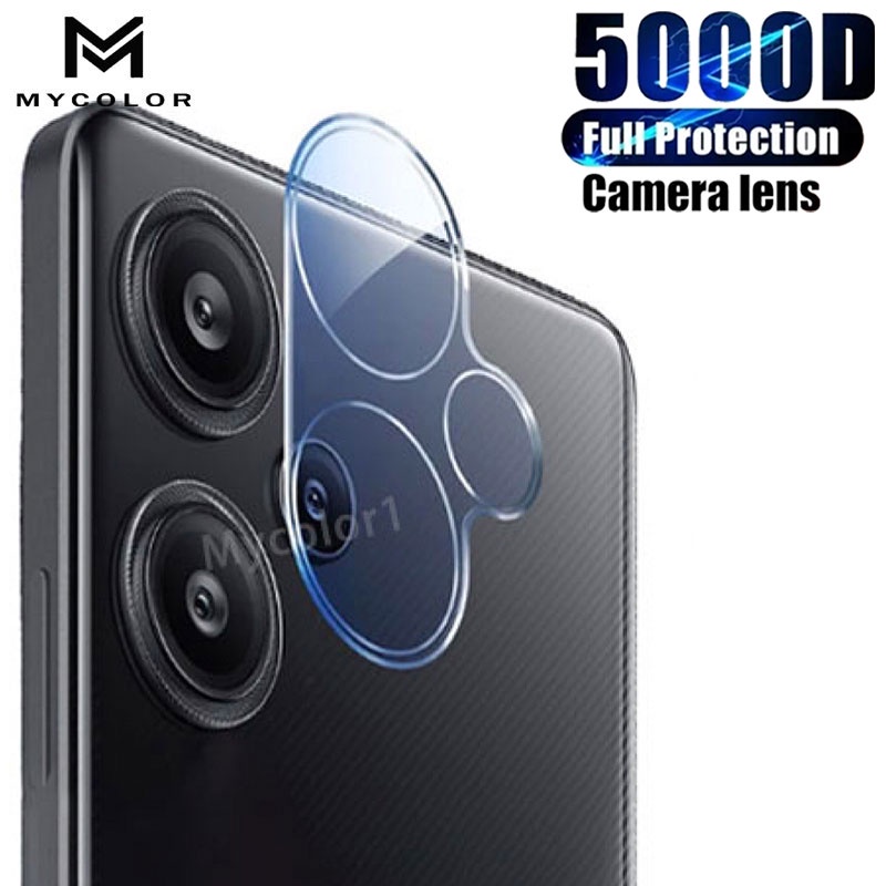 Full Cover Clear Tempered Glass Camera Lens Protector For Redmi 13C 12 ...