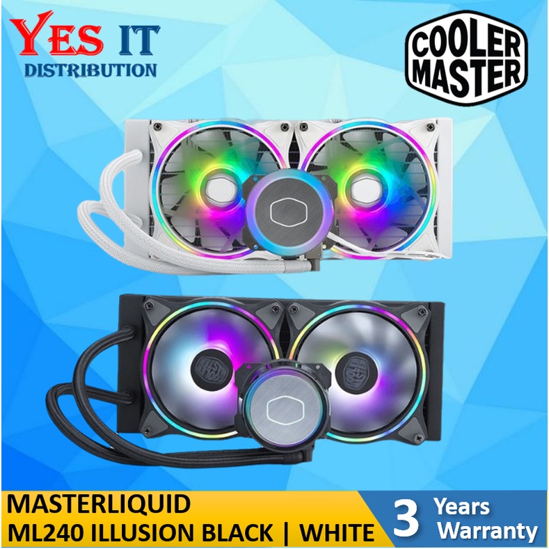 Cooler Master MasterLiquid ML240 Illusion ARGB AIO Water Liquid Cooler ...