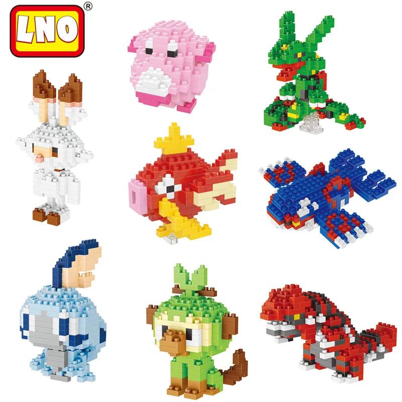 READY STOCK Pokemon Micro Brick DIY Kyogre Rayquaza Groudon Grookey ...