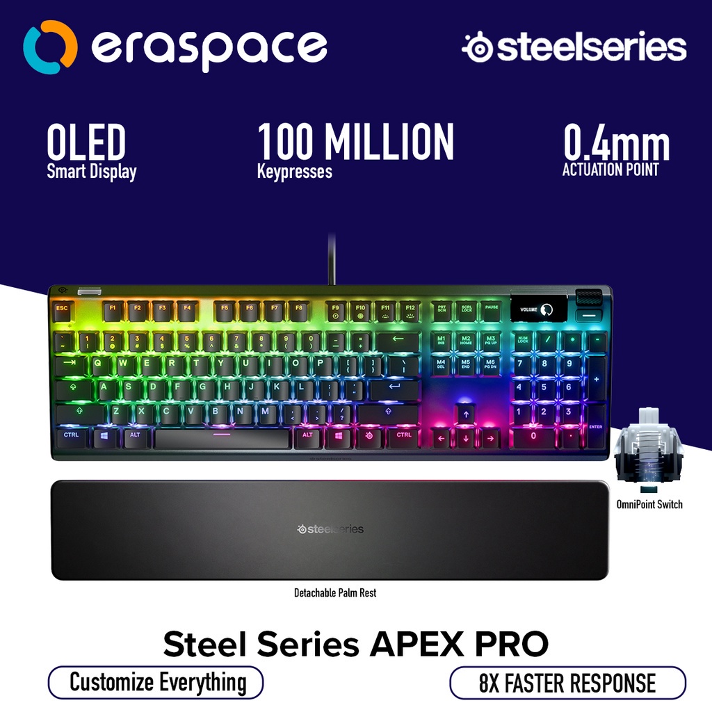 Steelseries Apex Pro US Gaming Keyboard | Shopee Singapore