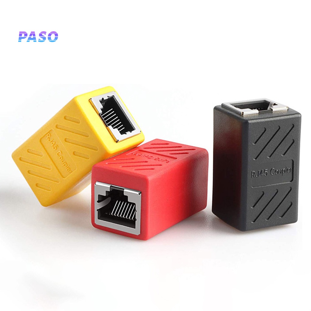 PASO_Network Connector Dual Ports Plug Play Gold-plated Female to ...