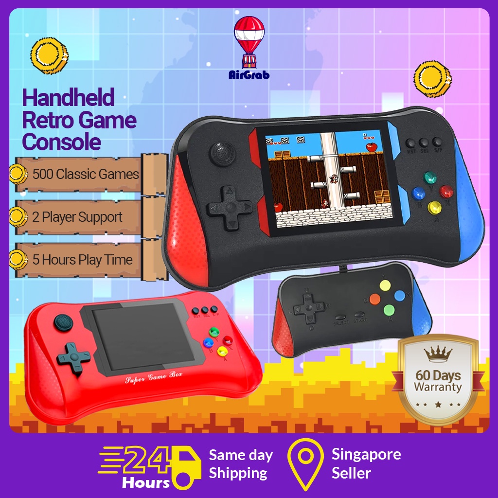 【500-in-1 Classic Game Console】Portable Retro Handheld Gaming Device ...