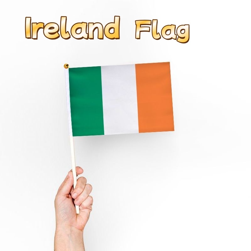 Ireland Flags Ireland Hand Held Stick flag Small Mini World Country ...