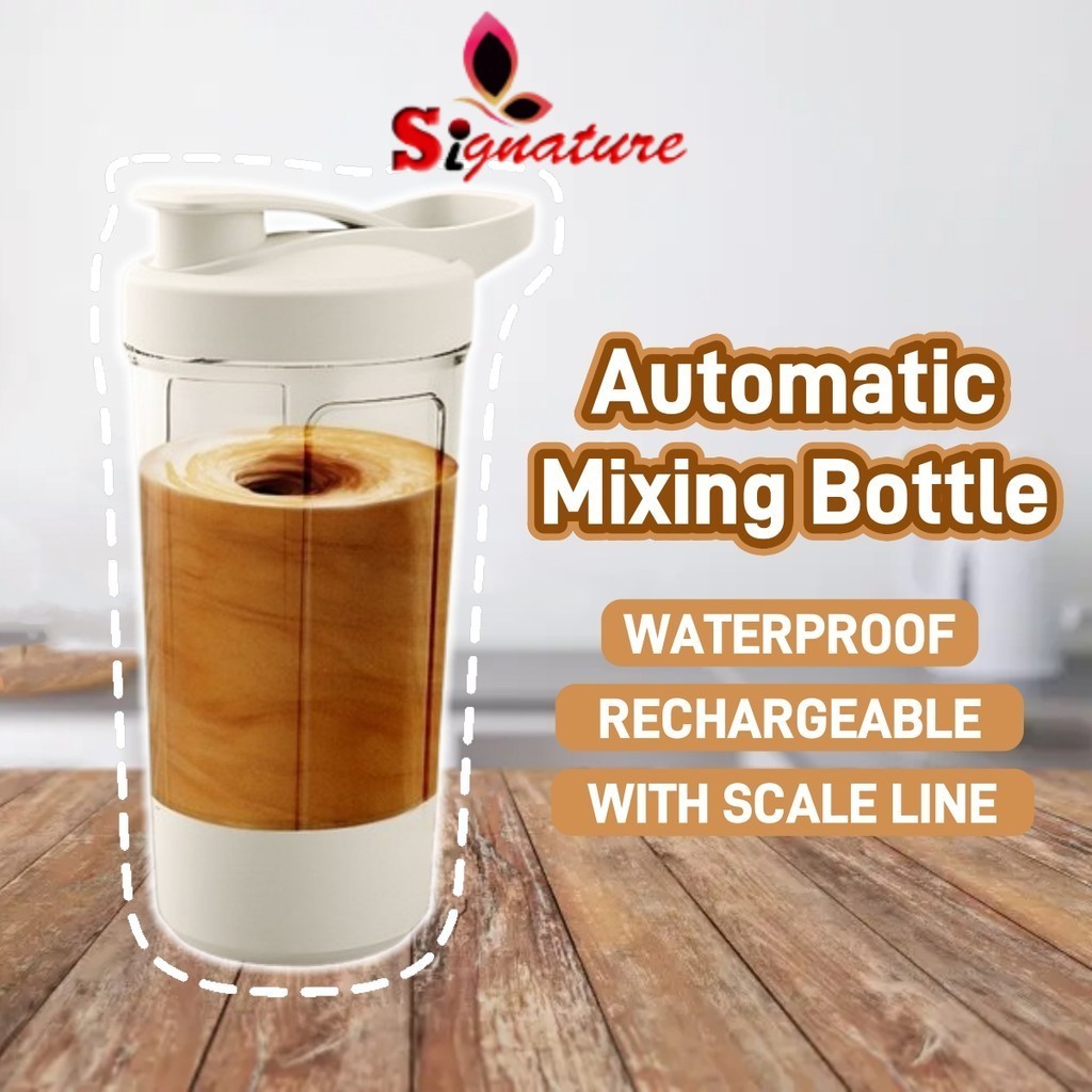 Electric Protein Shaker Bottle Portable Drink Sports Cup Rechargeable ...