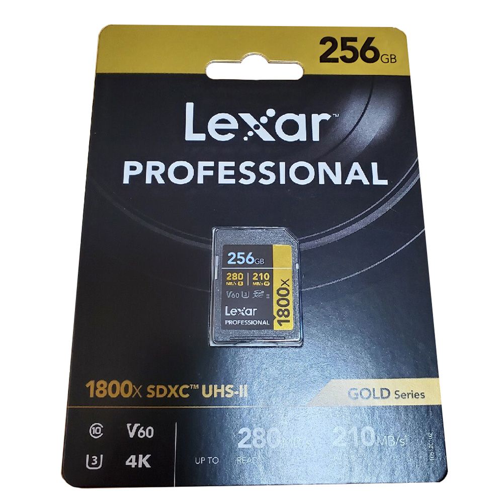 Lexar Professional 256GB GOLD Series 1800x UHS-II SDXC Memory Card (R: 280MB/s) | Shopee Singapore