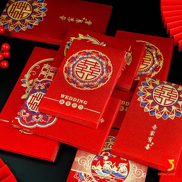 Wedding Angpao Money Envelopes Red Envelope Angpau Packet Angpow Small ...