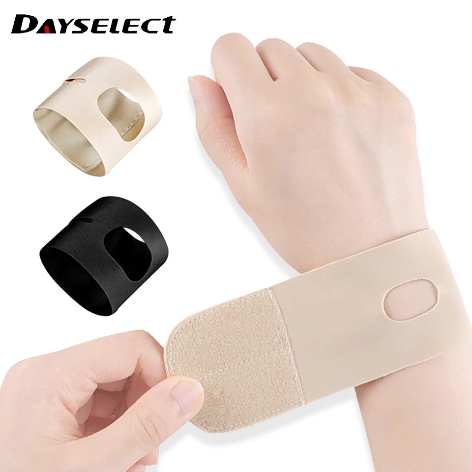 DAYSELECT 1Piece Portable Adjustable Thin Pain Wrist Band Brace Injury ...