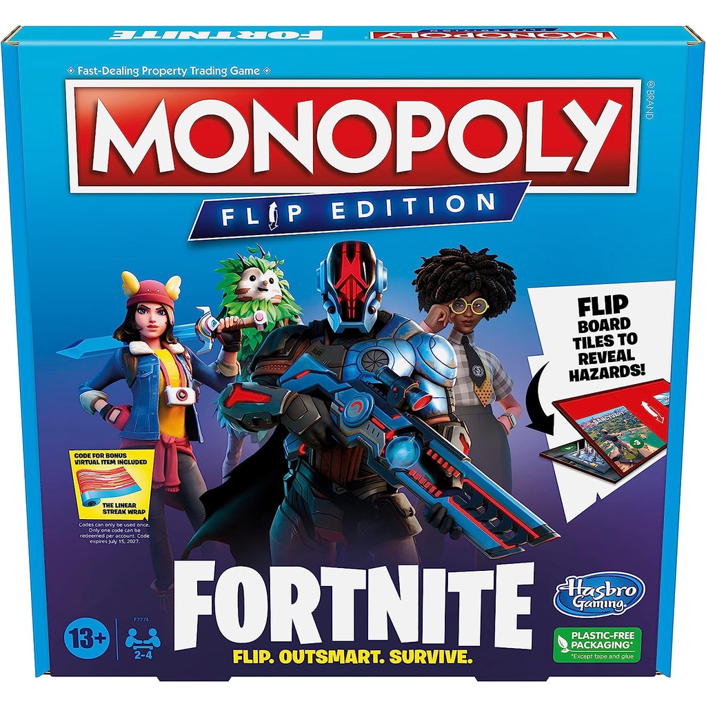[sgstock] Monopoly Flip Edition: Fortnite Board Game for Ages 13 ...