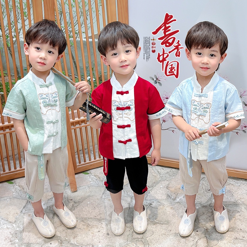 Boys' Tang suit Chinese New Year clothes Chinese New Year clothes ...