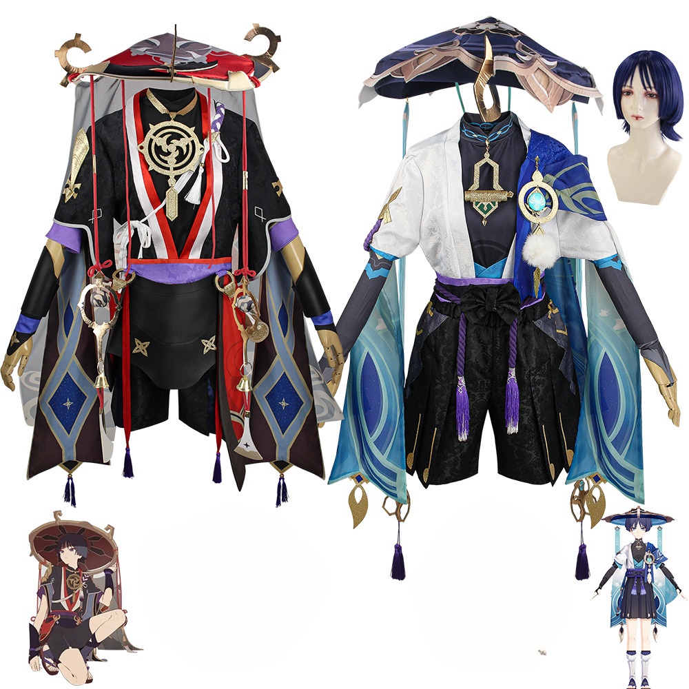 Genshin Impact Scaramouche Cosplay Costumes Game Suit Batlle Outfit ...
